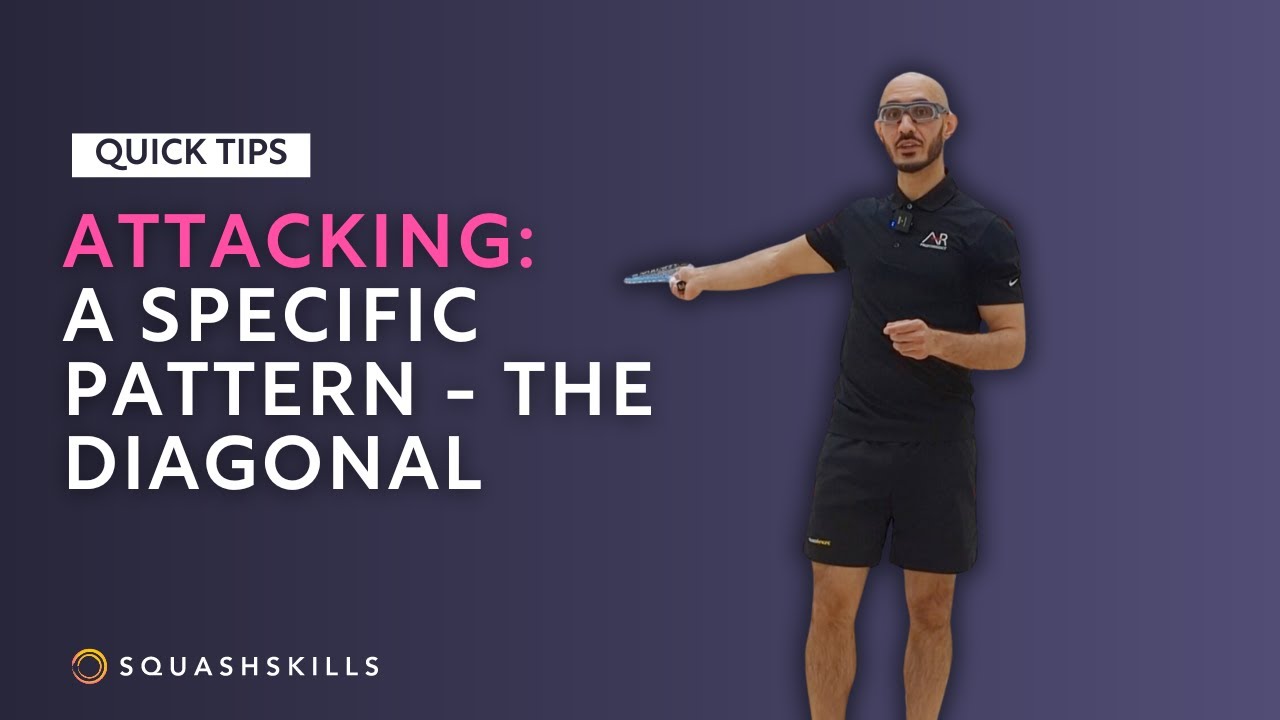 Squash Tips: Attacking - A Specific Pattern - The Diagonal - YouTube