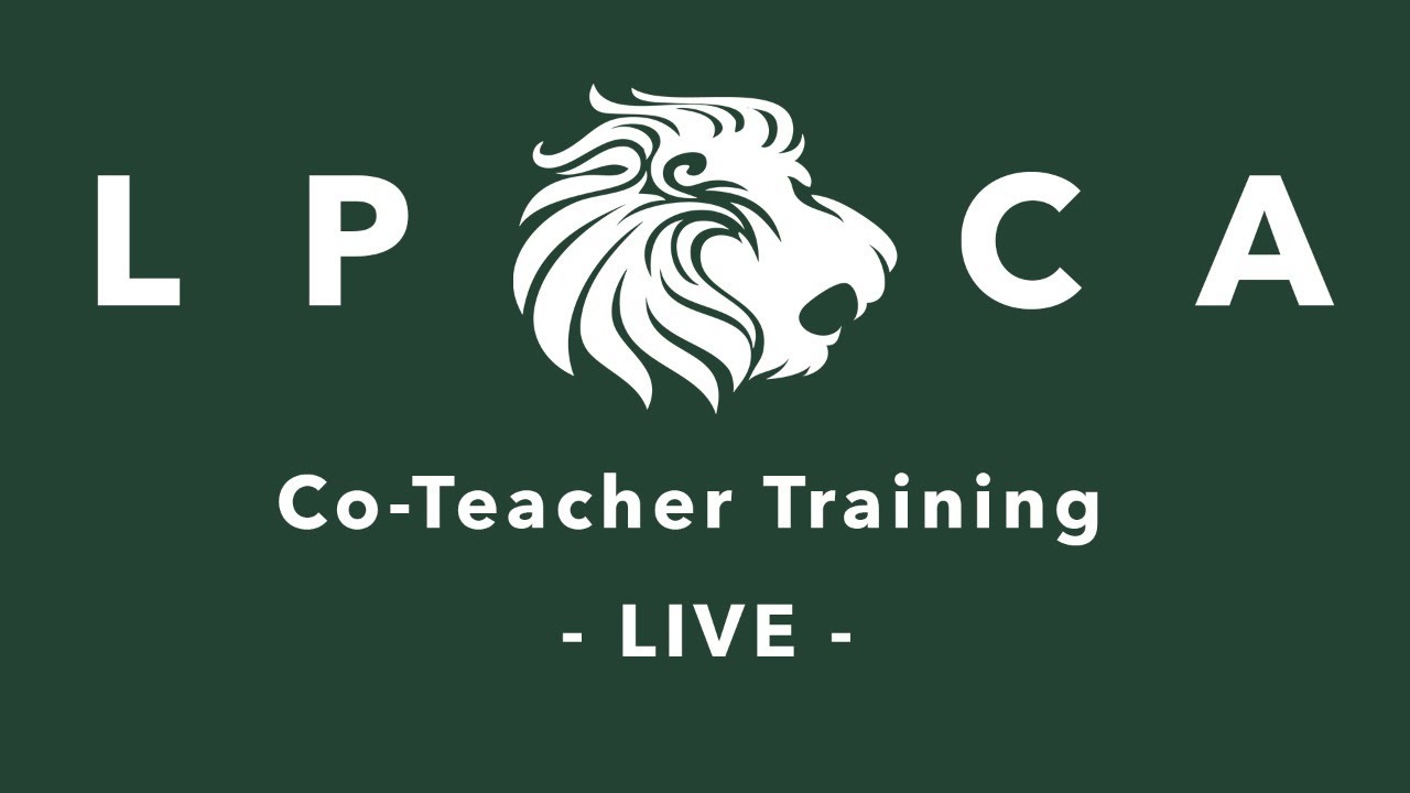 LPCA | Co-Teacher Training | LIVE - YouTube