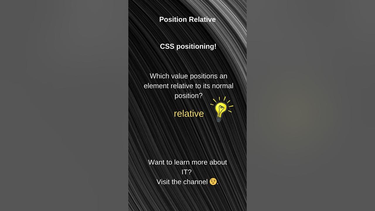CSS position: relative Explained #CSS #WebDesign #CSSPositioning #Frontend - YouTube