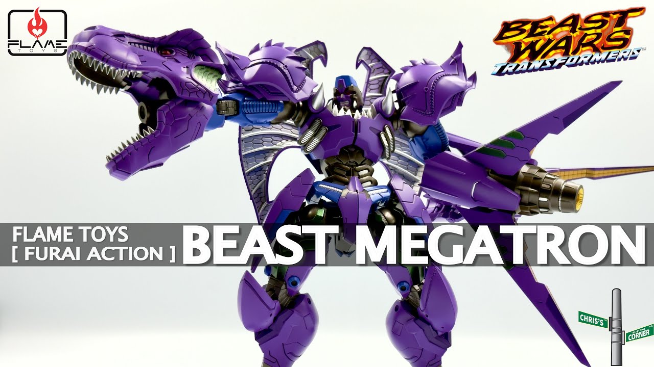 Flame Toys Transformers Furai Action Beast Megatron Review - YouTube