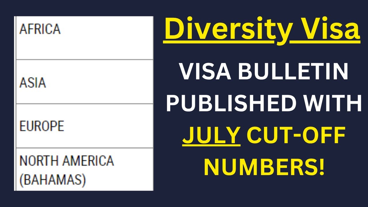 July 2025 Diversity Visa Cut Off Numbers - YouTube
