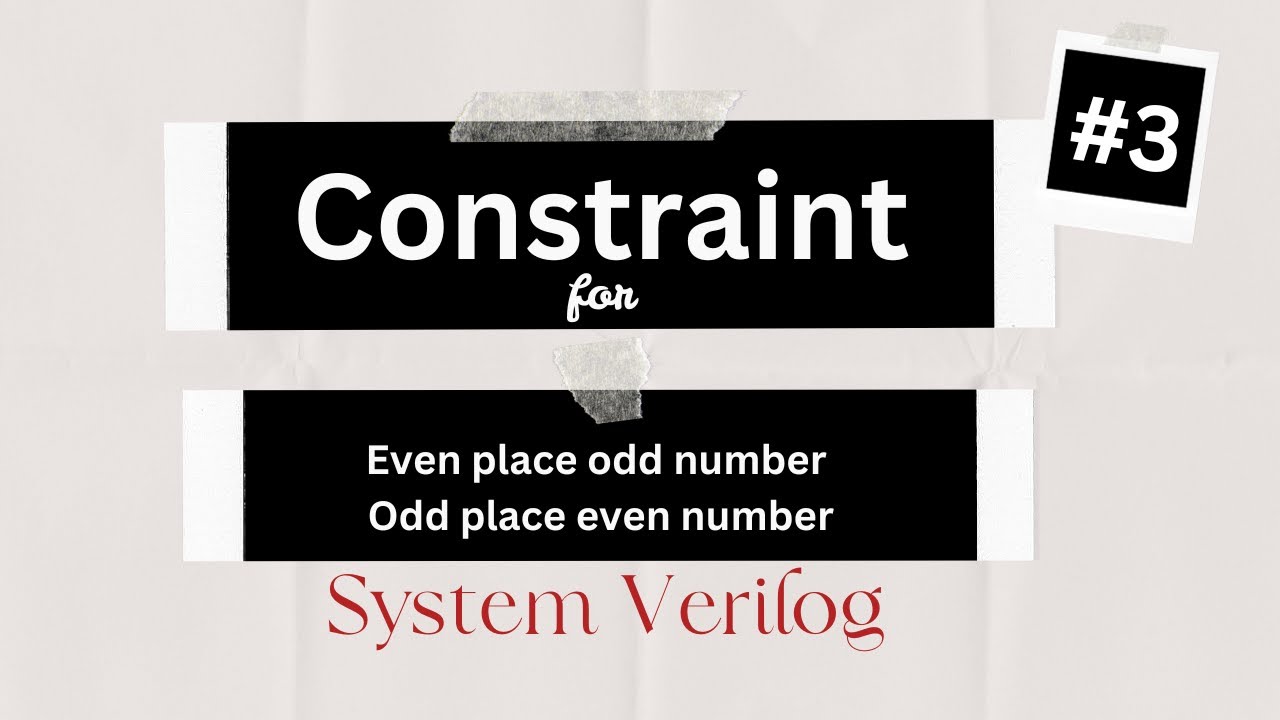 Constraint For Generate Even Number At Odd Place Inside A Array 3 6607