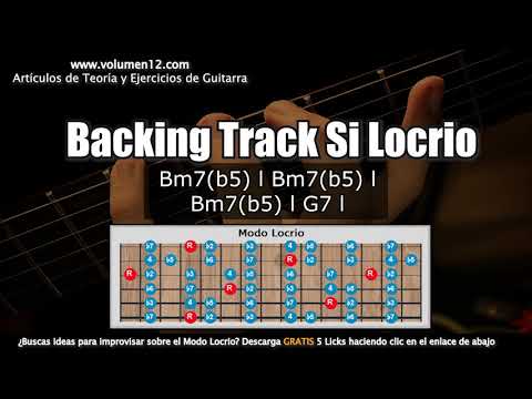Groove Guitar BACKING TRACK in B LOCRIAN | Pista para Improvisar en Guitarra SI LOCRIO l 101bpm