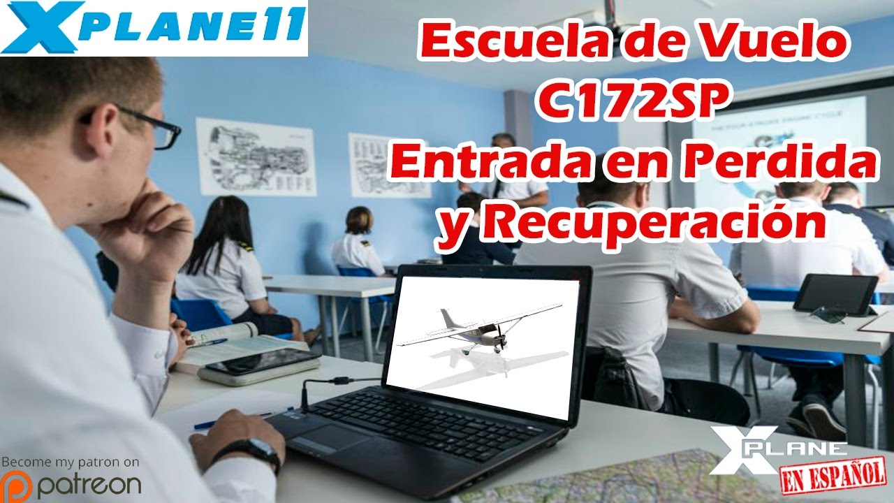 X-Plane Español - Escuela de Vuelo - Entrada en Perdida y Recuperación ...