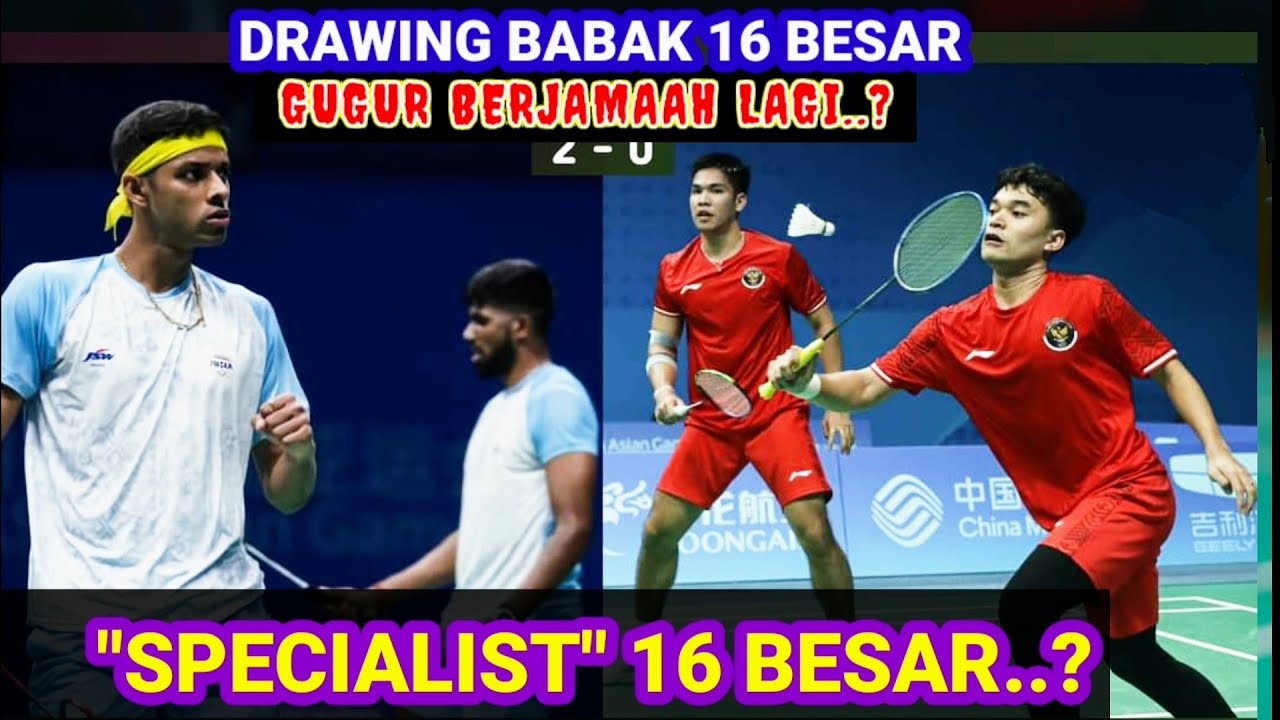 BABAK 16 BESAR ASIAN GAMES, LAWAN PEMAIN INDONESIA - YouTube