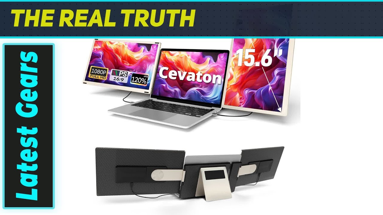 Cevaton 15.6" Triple Laptop Screen Extender - Best Productivity Booster ...