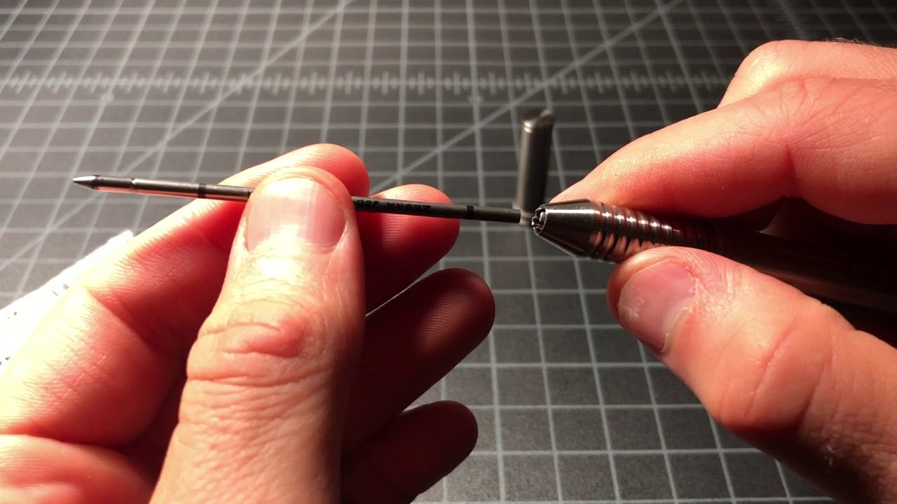 How This Titanium Pen Works With 750 Different Refills - YouTube