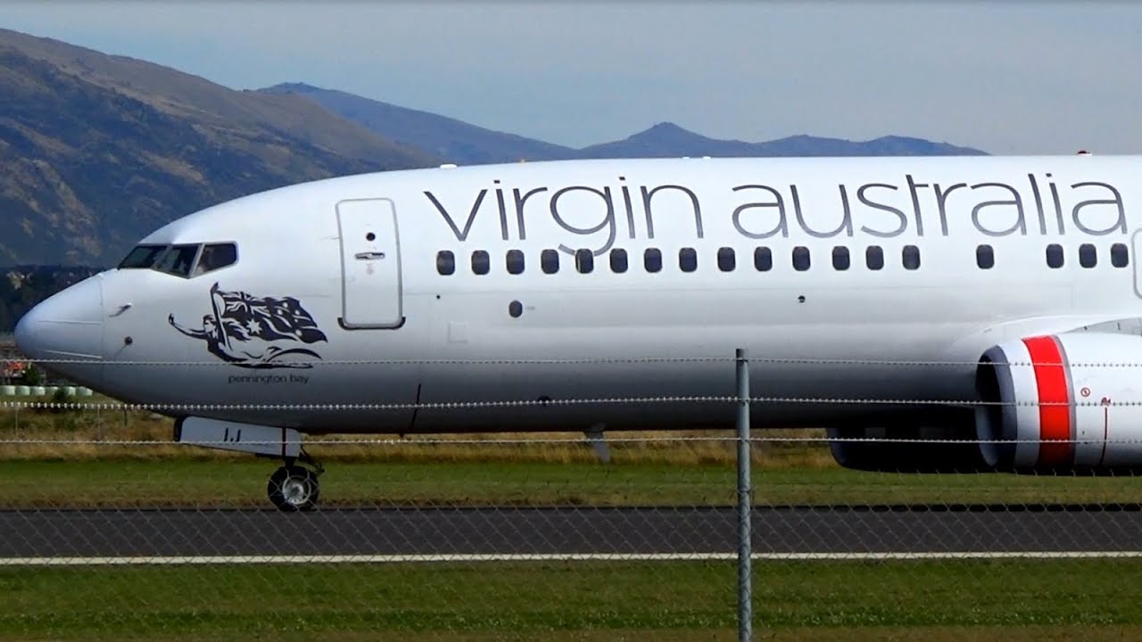 Virgin Australia B737-800 | Takeoff Queenstown Airport | VH-YIJ - YouTube