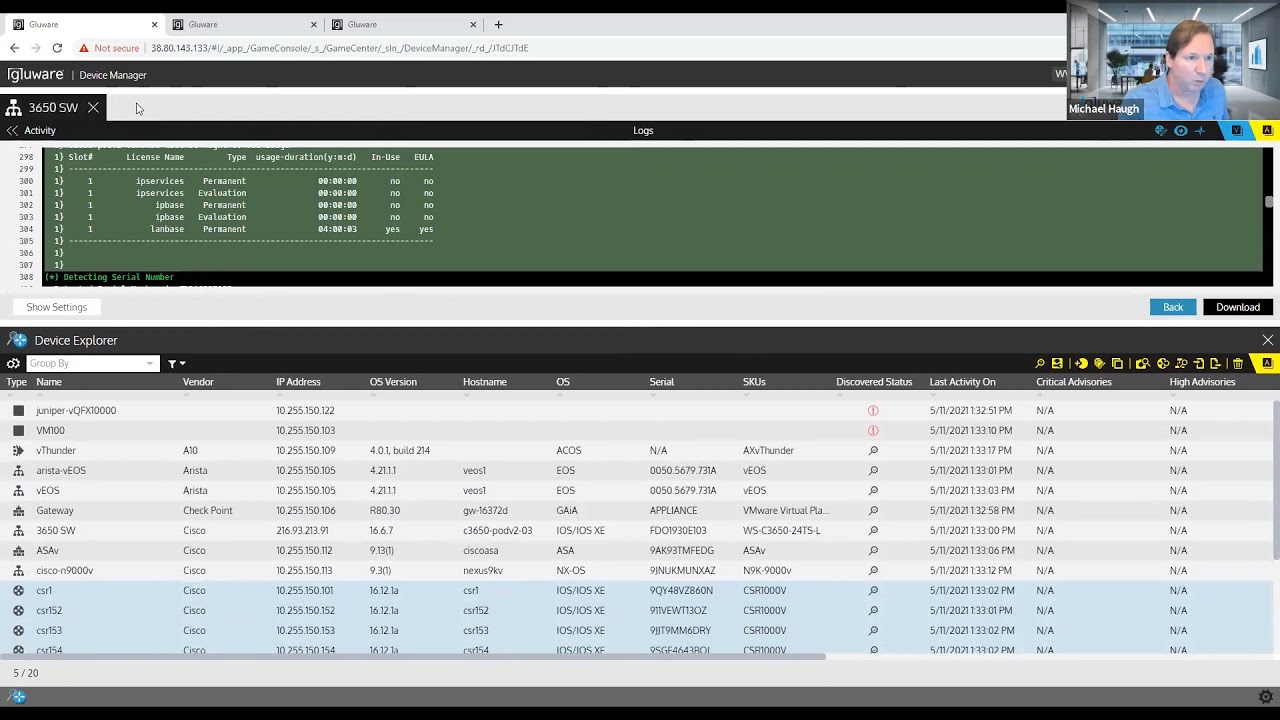 Gluware Device Manager App Highlight Demo May 2021 - YouTube
