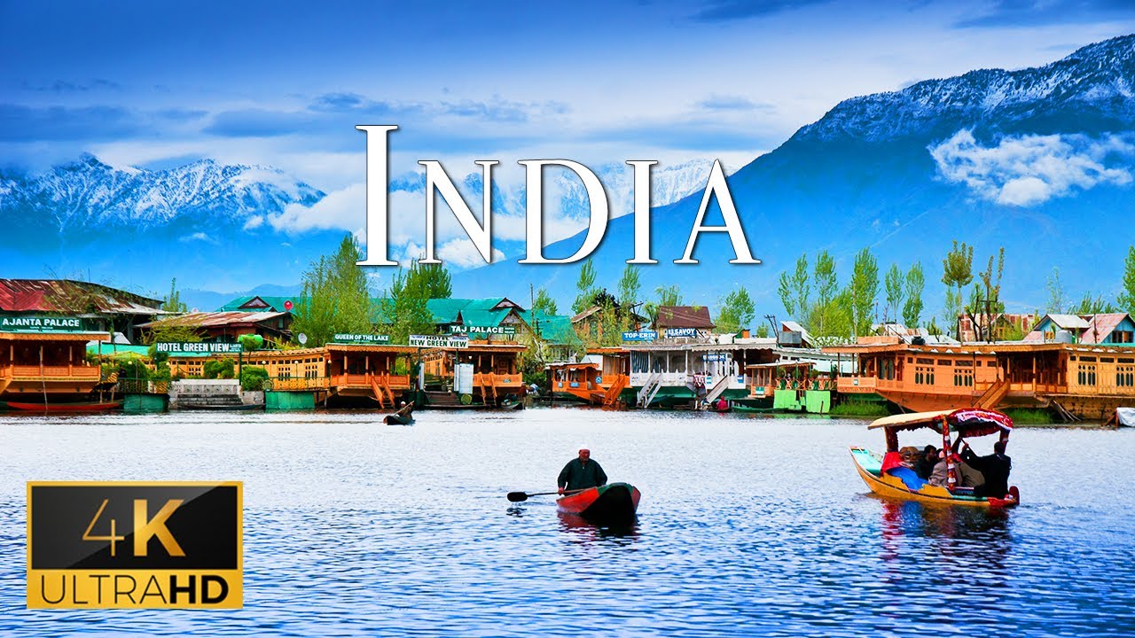 FLYING OVER INDIA (4K Video UHD) - Relaxing Music With Beautiful Nature ...