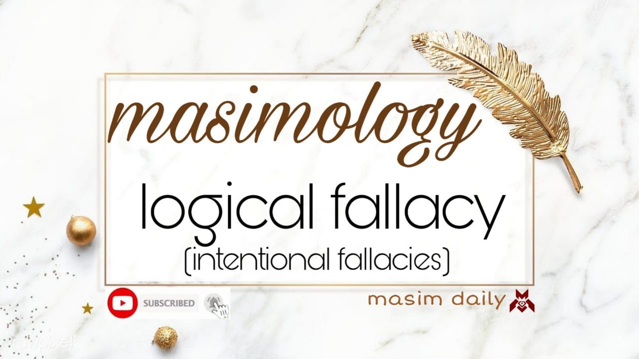 Logical Fallacy - Kesesatan Berpikir - Intentional Fallacies ...