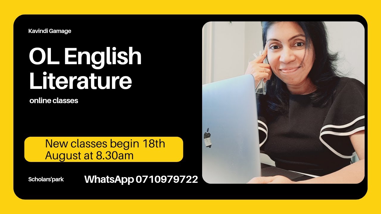 OL English Literature online sessions - YouTube