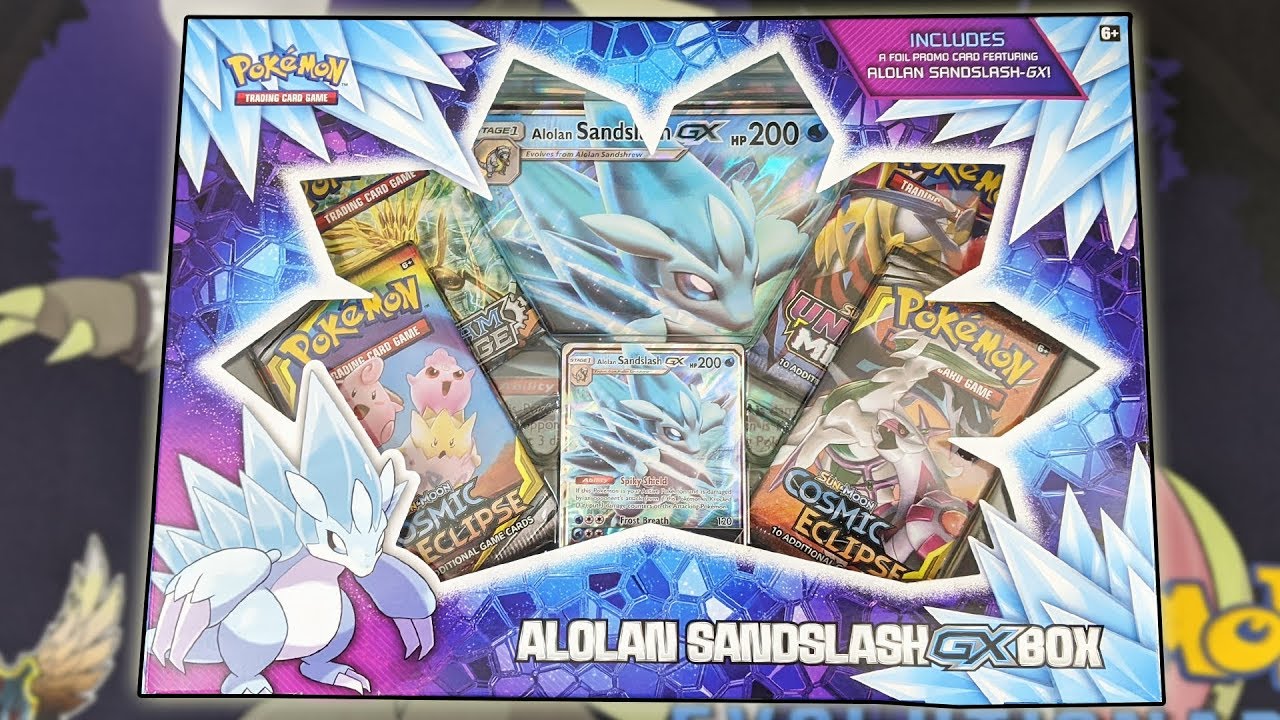 Pokemon Alolan Sandslash GX Box Opening! - YouTube