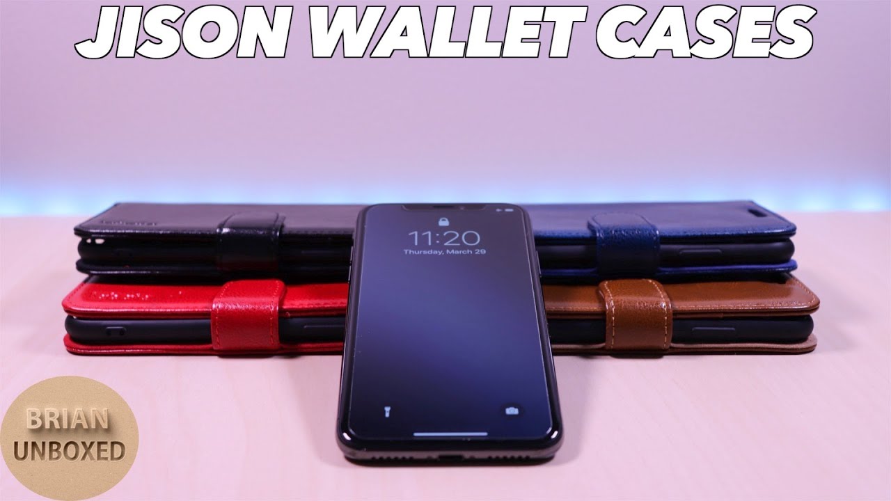 Leather Wallet Case For iPhone X - Jisoncase Labato - YouTube