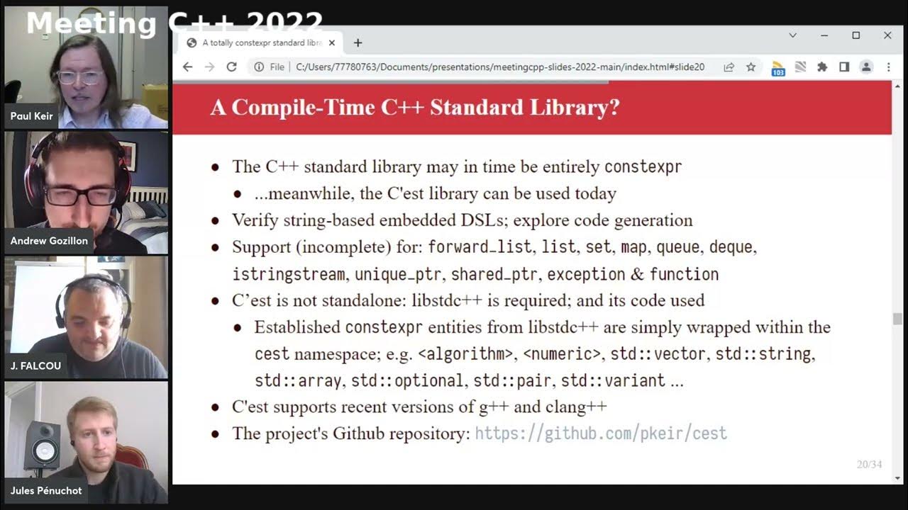 A totally constexpr standard library - Paul Keir, Joel Falcou et al ...