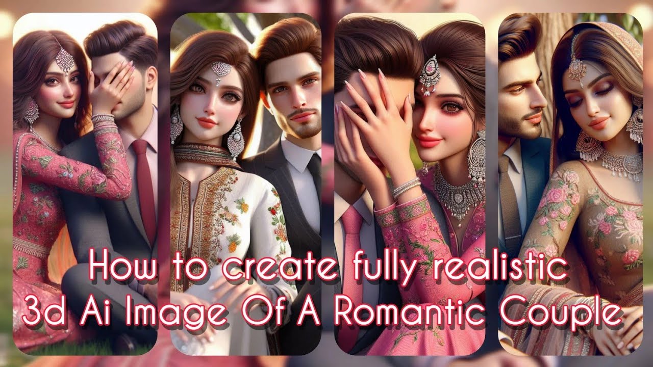 HOW TO CREATE FULLY REALISTIC 3D AI IMAGE OF A ROMANTIC COUPLE # ...