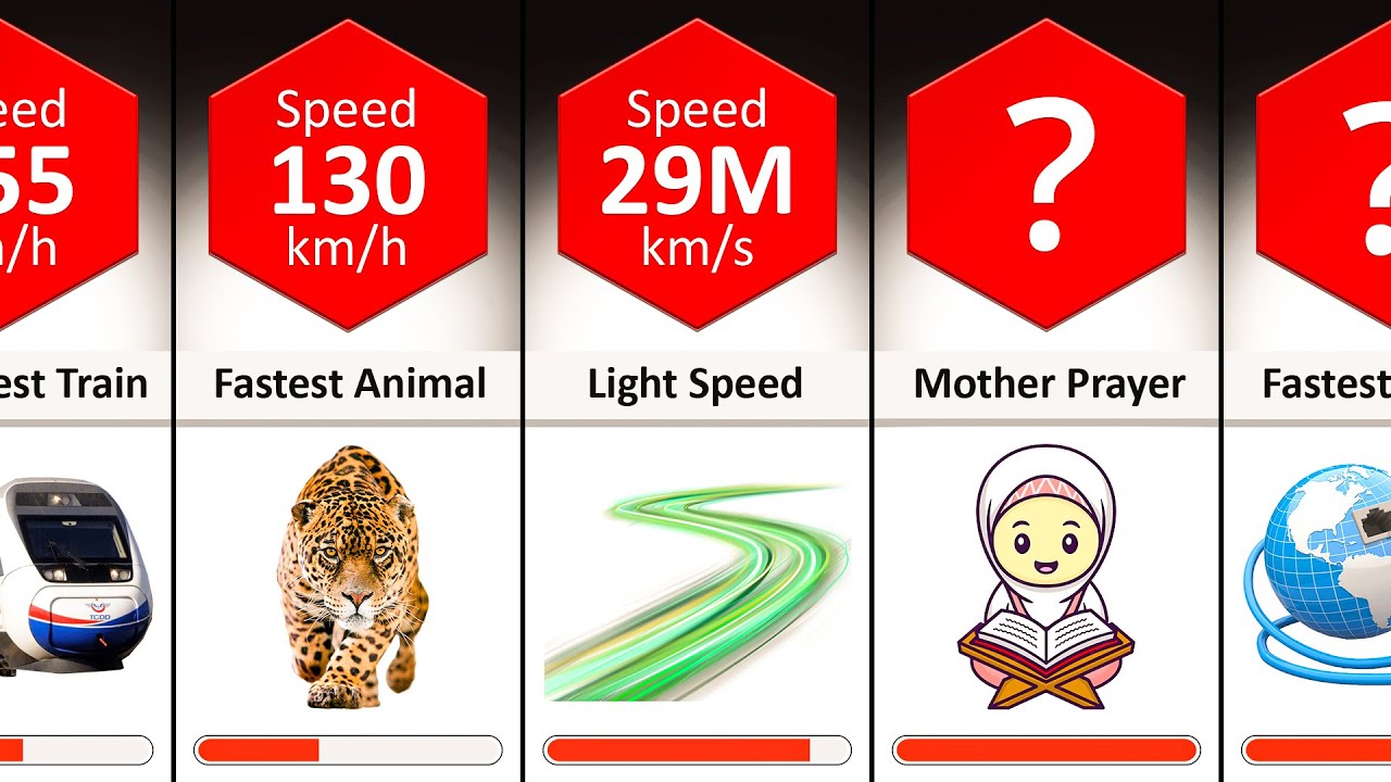 Comparison: Fastest Thing in The Universe - YouTube