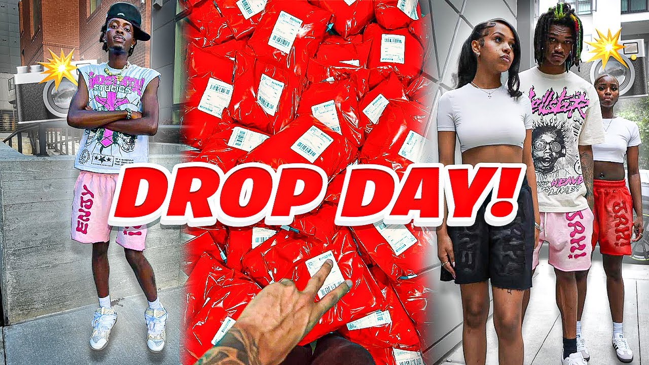 How I Prepare For My Clothing Brand Drop Finale: Drop Day - YouTube