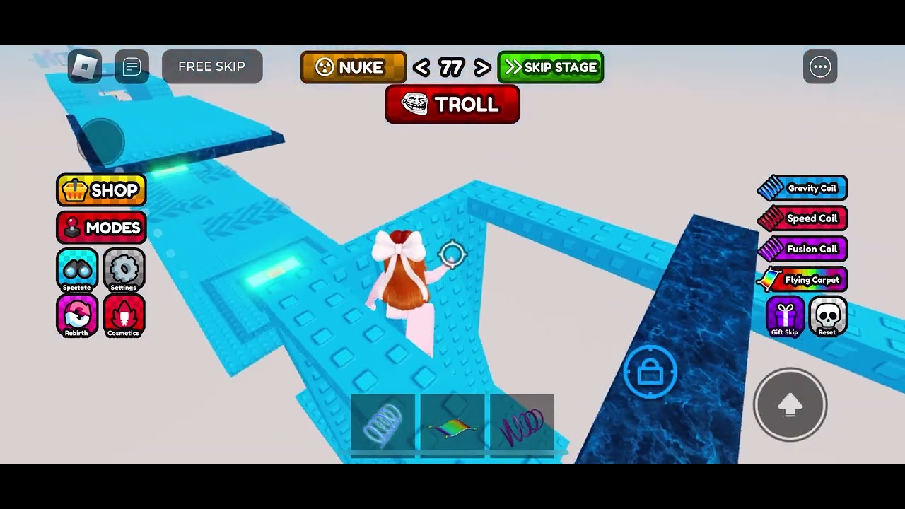 What h me play “not easy obby” in Roblox all the way past 100 stages ...