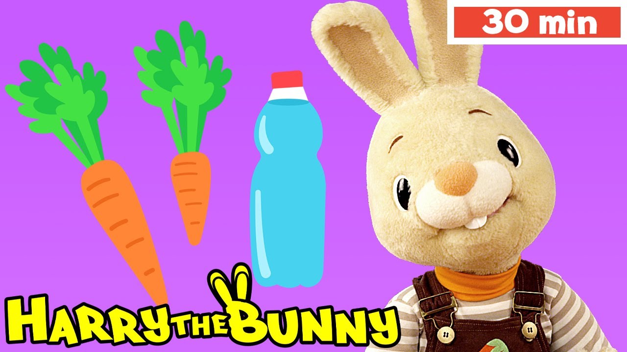 Baby Learning First Words w Harry the Bunny | Carrot |@BabyFirst Learn ...