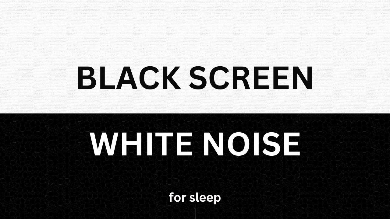 White Noise Black Screen | Soft White Noise | White Noise for Sleep ...