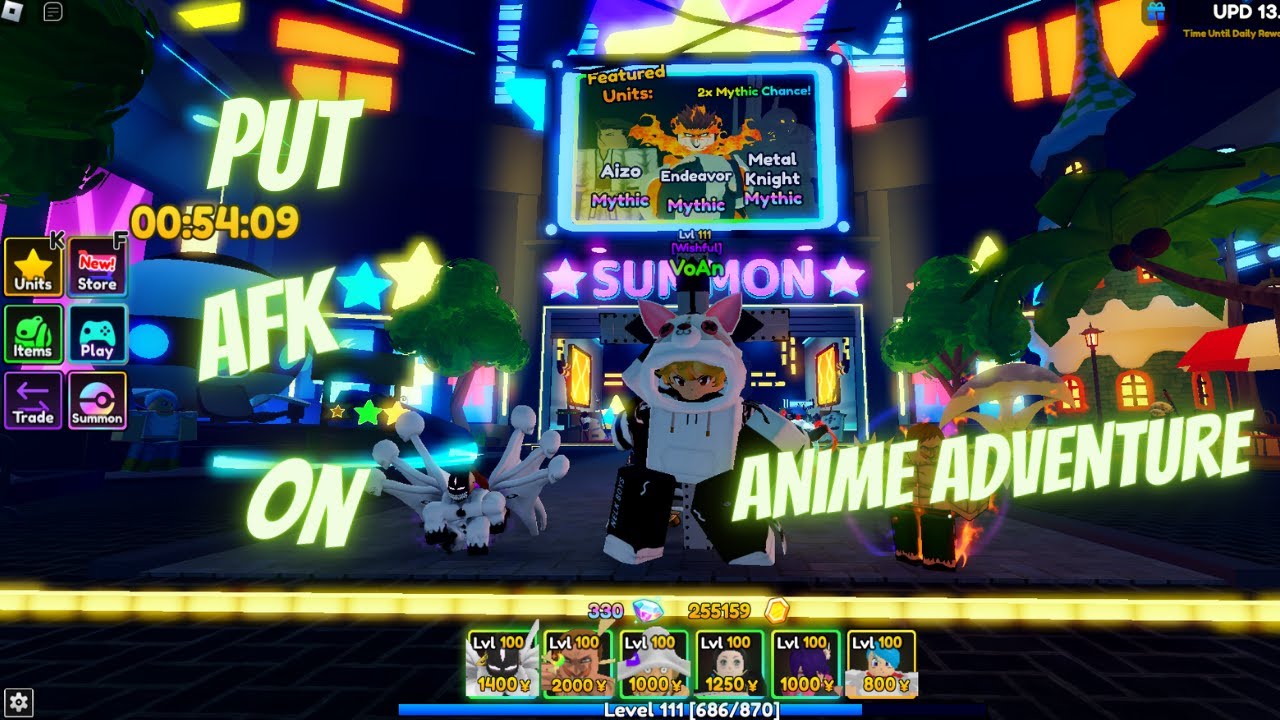How to put afk in anime adventure (Easy) - YouTube