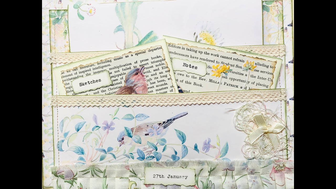 Day 27 of the January Daily - 31 Days of Junk Journaling - YouTube