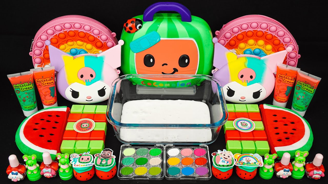 1 Hour Satisfying Slime !🌈COCOMELON Mixing Random With Piping Bag ...