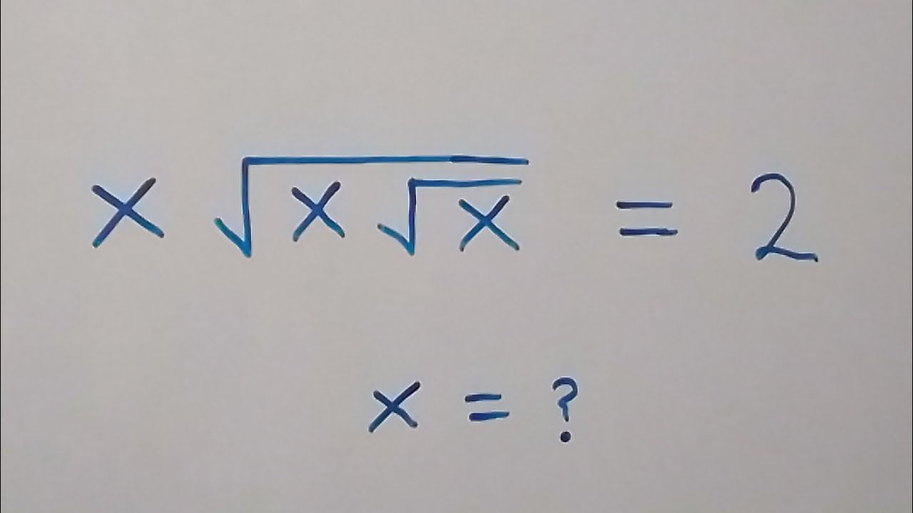 Nice Square Root Simplification Math Olympiad Youtube 9841
