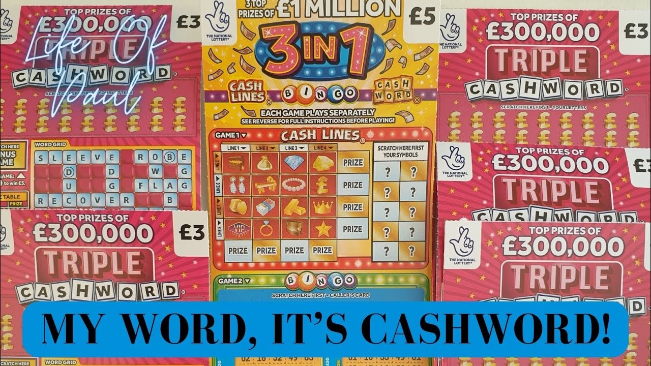£20 mix of Triple Cashword and 3 in 1 Scratch Cards. - YouTube
