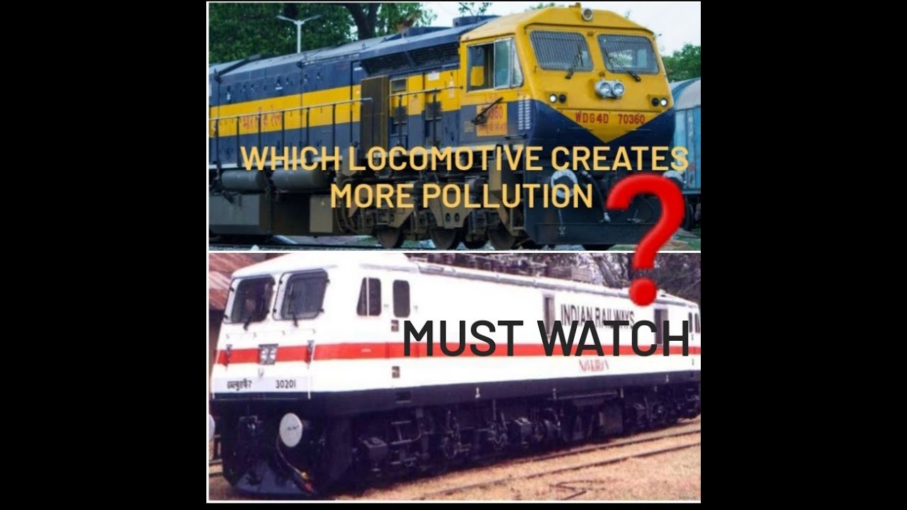 Which locomotive🤔 creates🤔🤔 more pollution ? MUST WATCH | Indian ...