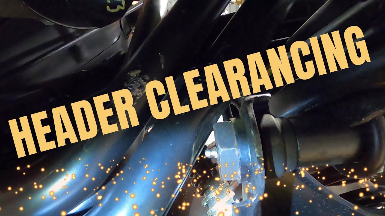 C10 Muscle Truck Header Clearancing - YouTube