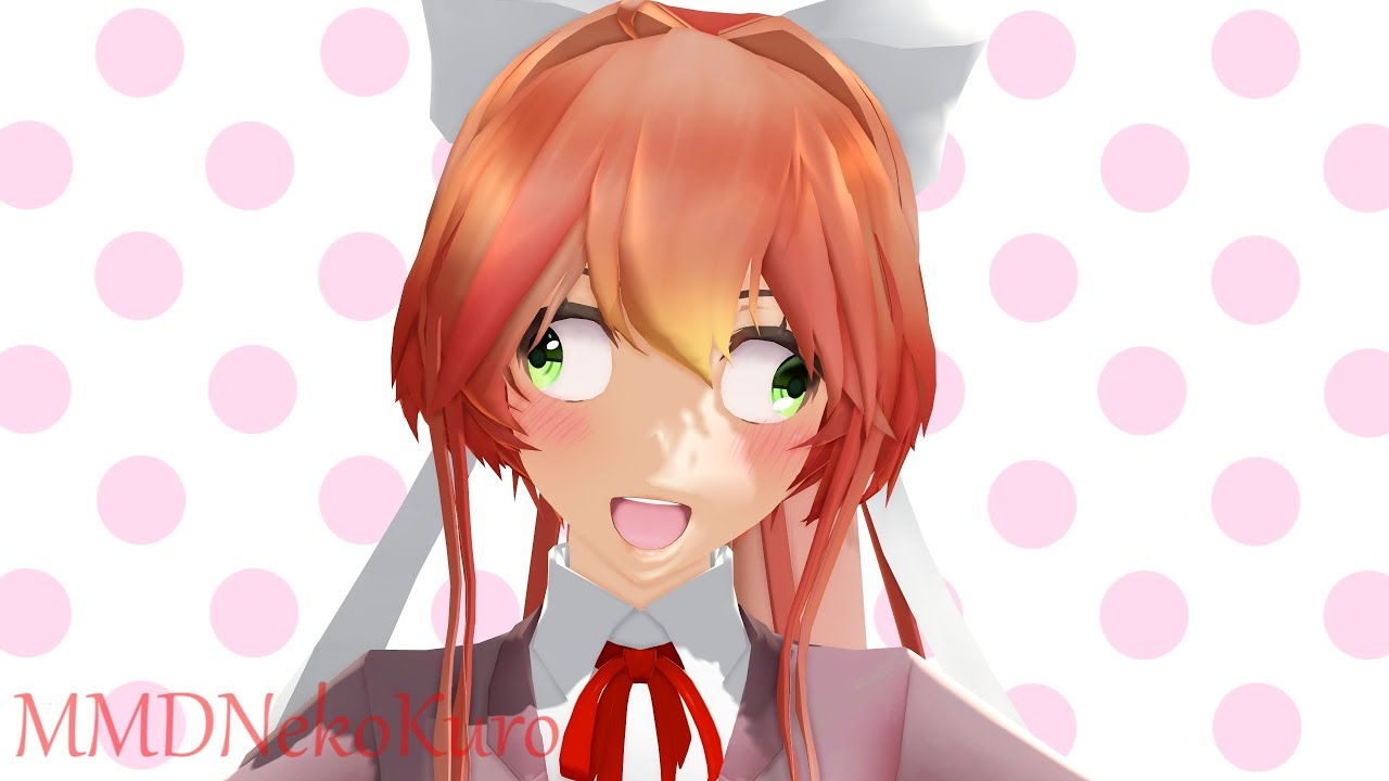 【MMD x DDLC】 .A Little Bit Of MONIKA. 『Original Motion+DL!』 - YouTube