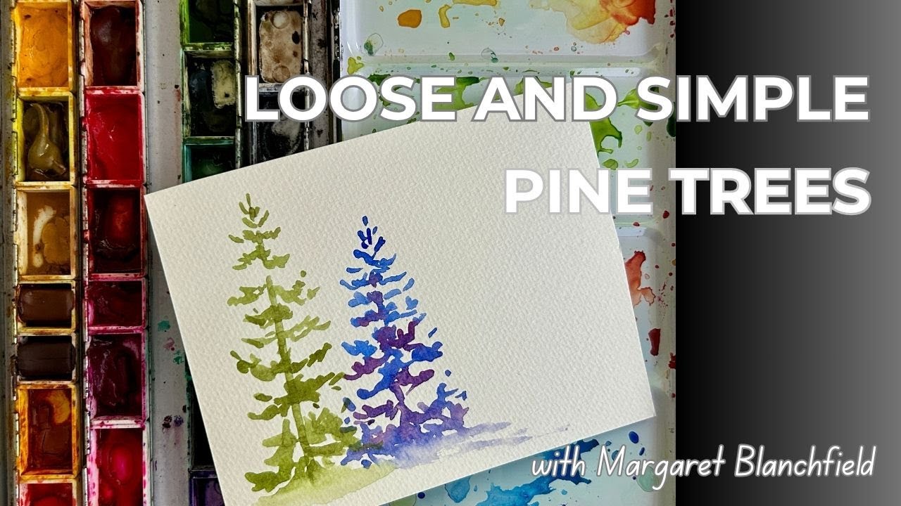 Loose and Simple Pine Trees - YouTube