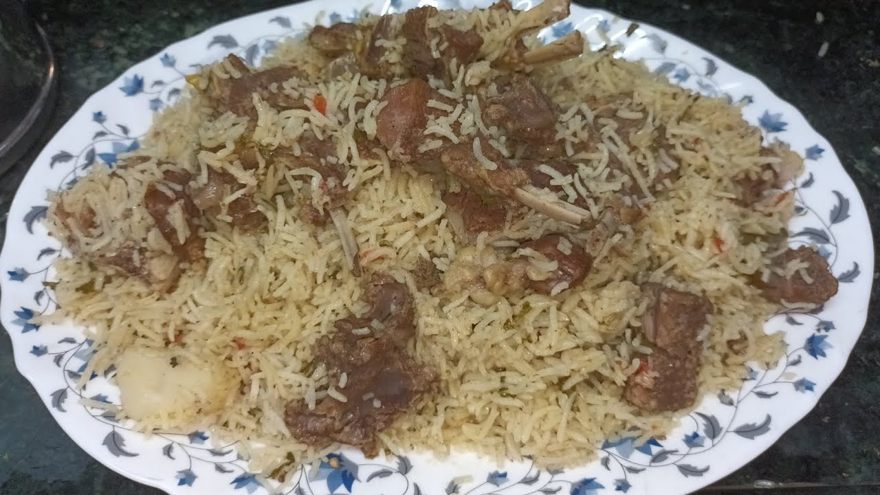 White Mutton Pulao | Yakhni Mutton Pulao Recipe | Eid Special Recipe ...