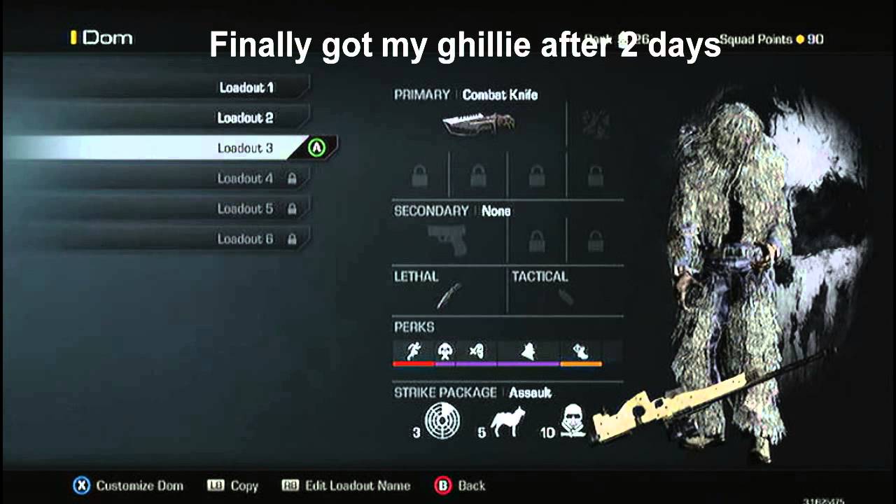 COD Ghosts Ghillie Suit - YouTube