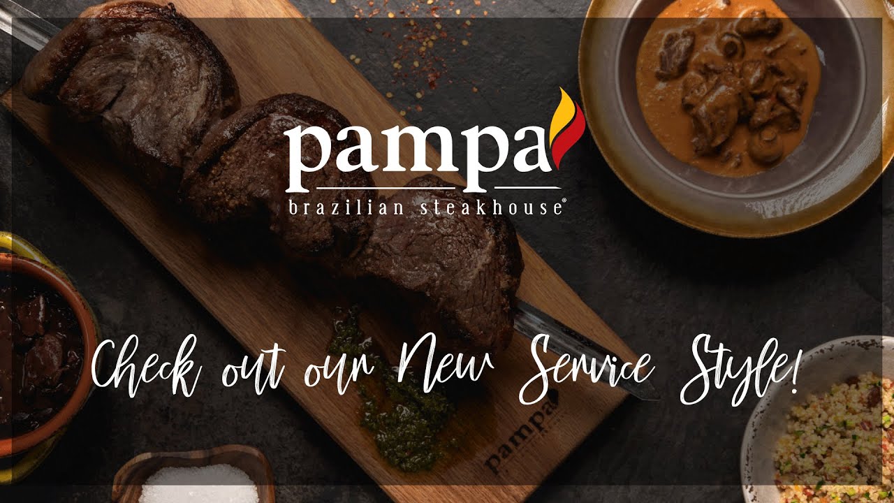 Pampa Brazilian Steakhouse New Serving Style - YouTube