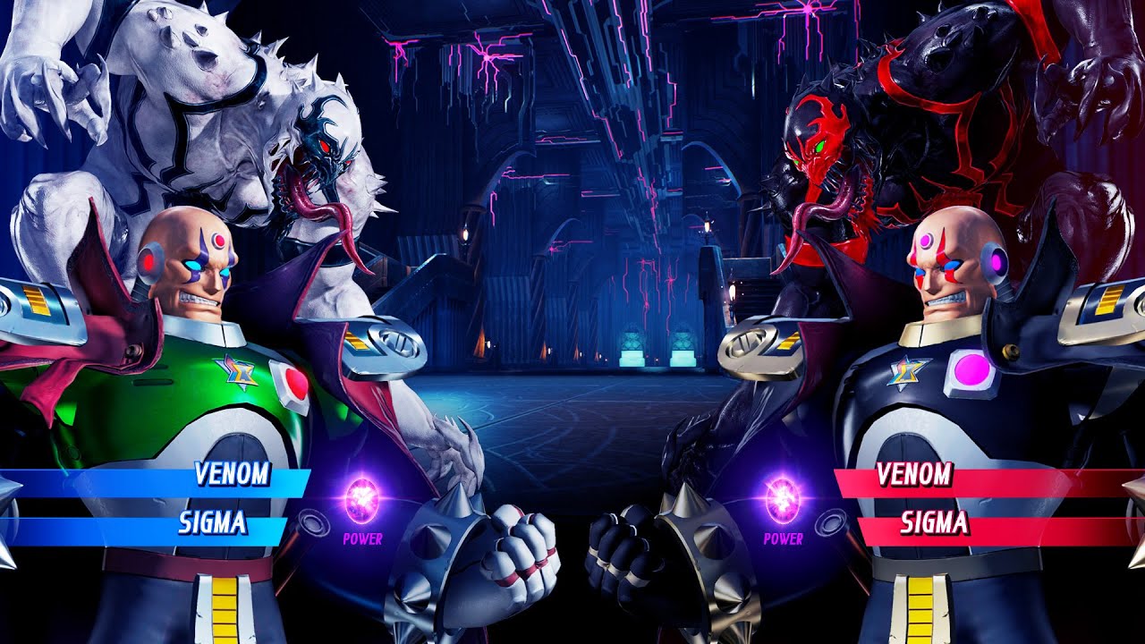 Anti-Venom & Sigma vs Evil Venom & Sigma (Very Hard) - Marvel vs Capcom ...