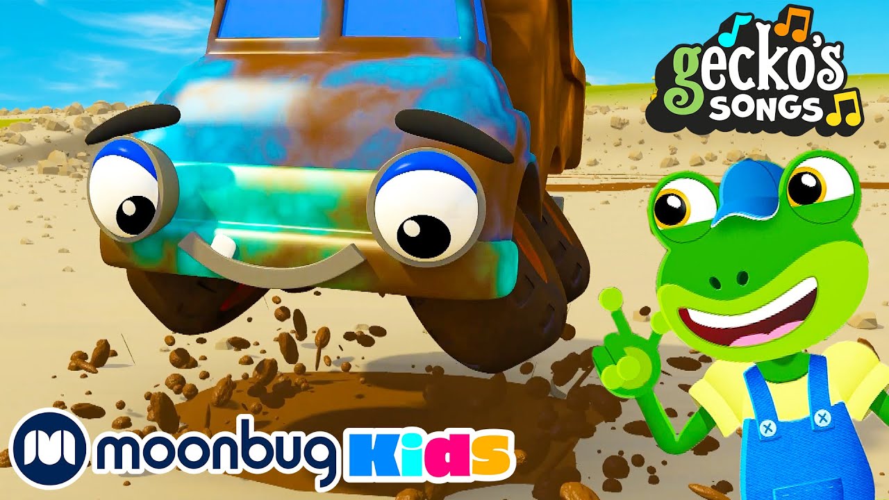 🐸 5 Muddy Trucks Song KARAOKE! 🐸 | Gecko's Garage NEW! | Sing Along ...