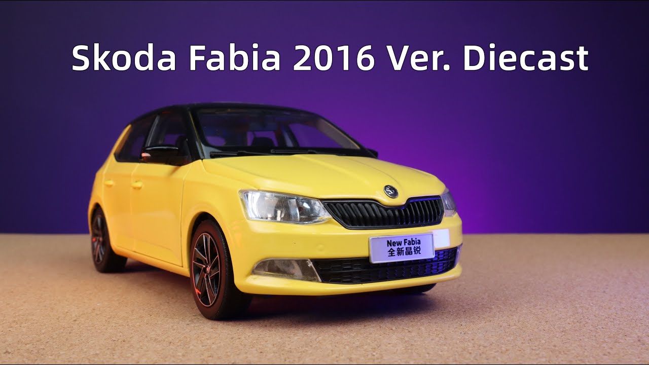 Unboxing a 1:18 Skoda Fabia 2016 Version Original Alloy Diecast Toy Car ...