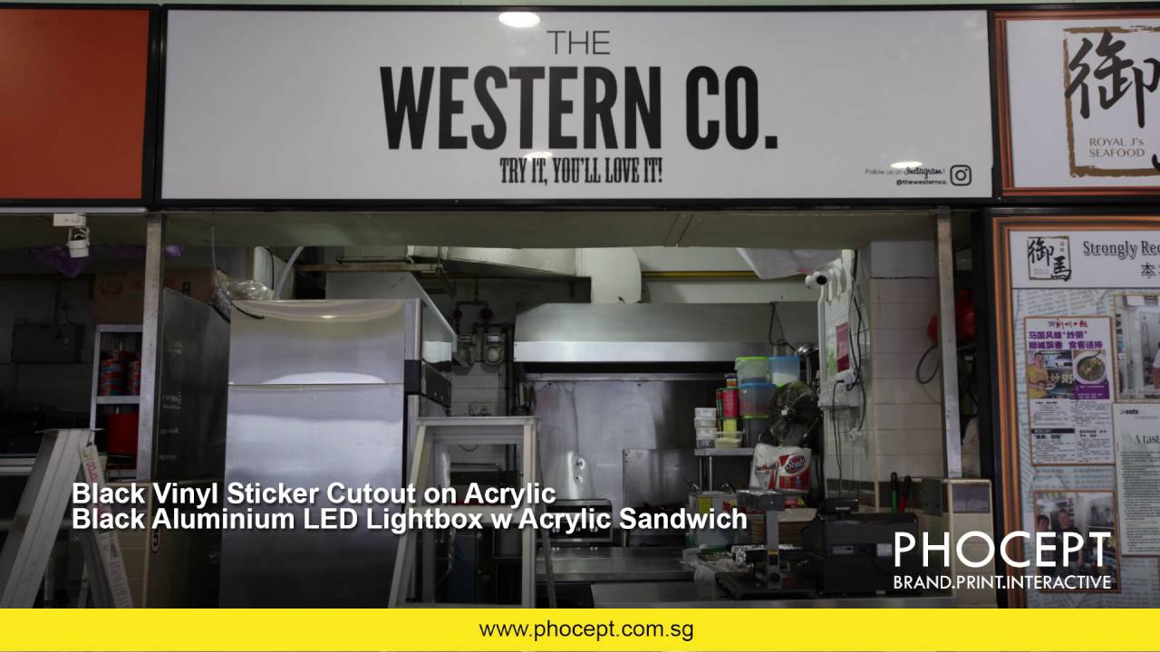 Phocept- Vinyl Sticker & LED Lightbox Installation - YouTube