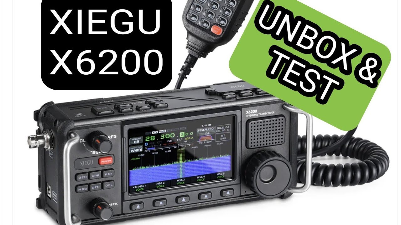 NEW XIEGU X6200 UNBOX & TEST - M0FXB - YouTube