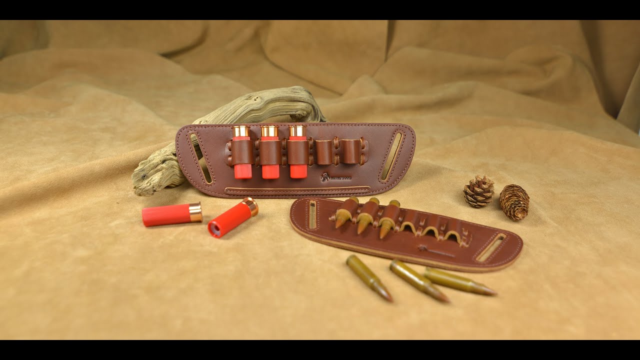 Leather Cartridge Loop Holder Belt Slide Holster for .30-30 .357 .308 ...