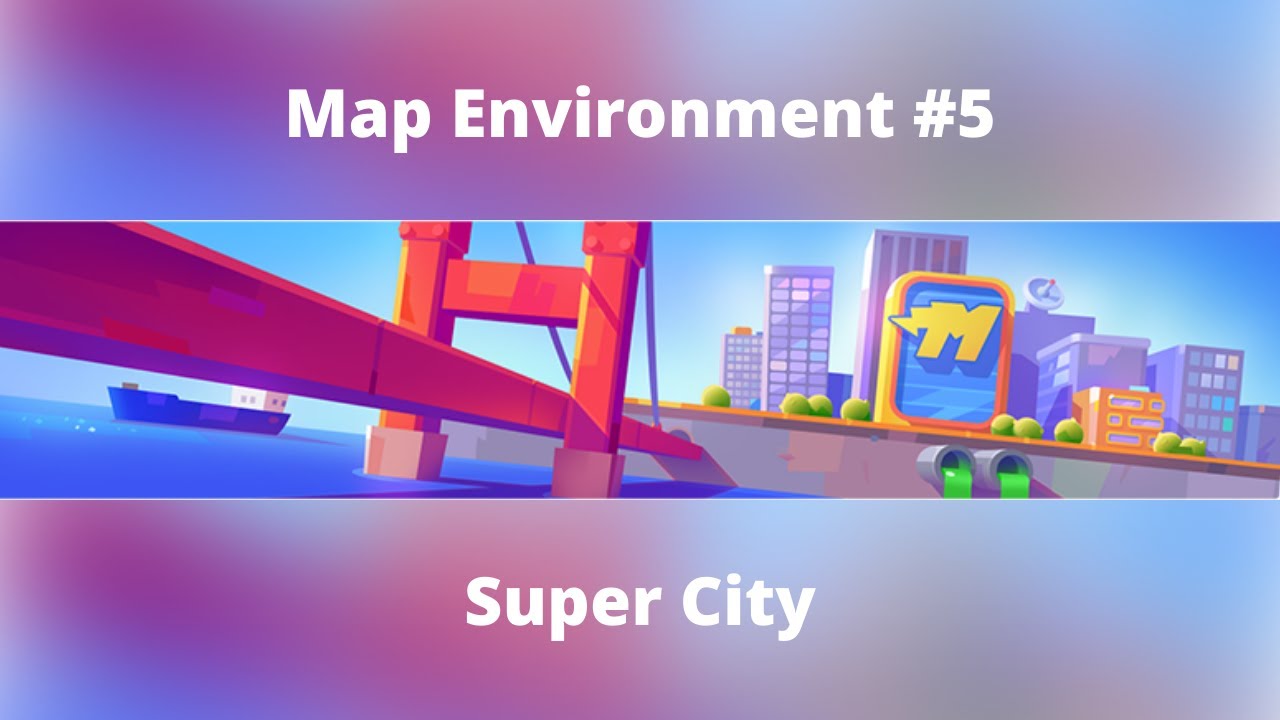 3D Model of Super City Environment | Map Environment #5 | Brawl Stars ...