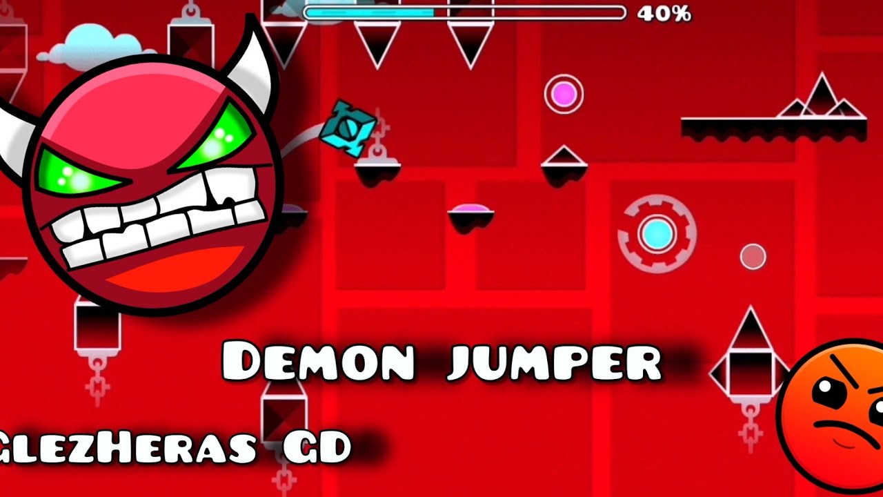 Demon Jumper, 100% complete, Easy demon|GlezHeras GD - YouTube