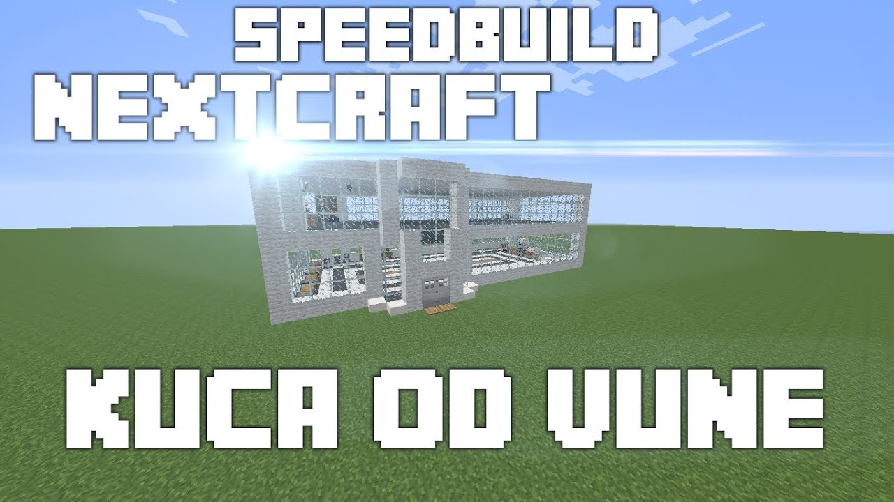 Minecraft Speedbuild "Kuca od vune" - YouTube