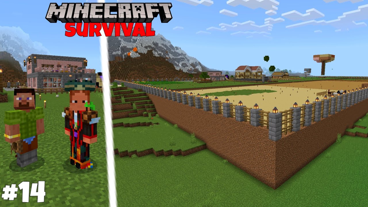 Ultimate Minecraft Survival Base Wall Build | Minecraft Survival - YouTube