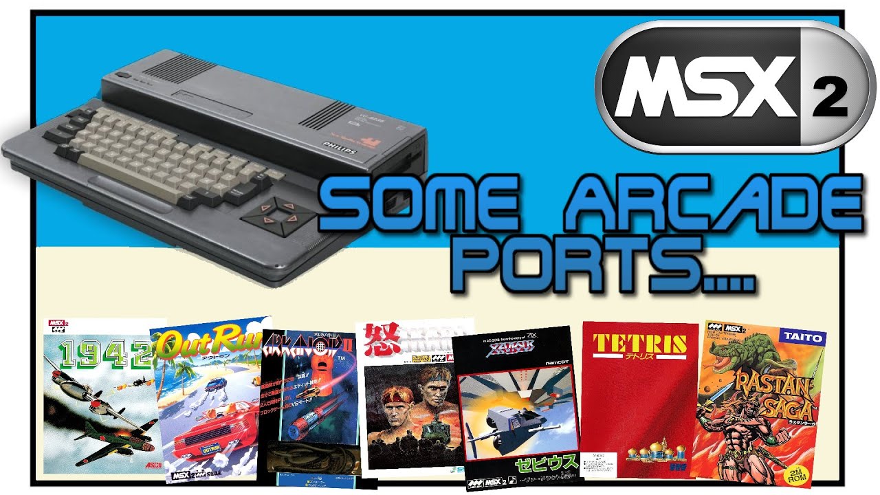 MSX 2 - Some Arcade Ports.... - YouTube