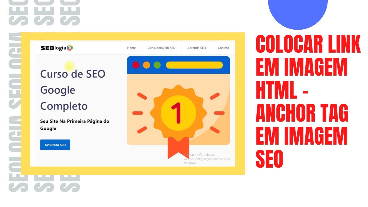 Colocar Link Em Imagem HTML - Anchor Tag Em Imagem SEO - YouTube
