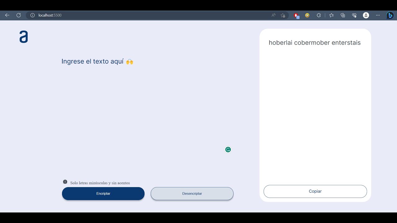 Como hacer un Encriptado/Desencriptado con HTML CSS Y JAVASCRIPT - YouTube
